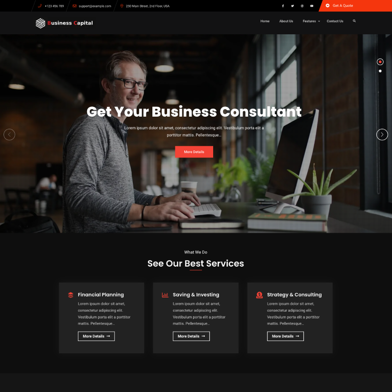 Business Capital Dark - Firefly themes